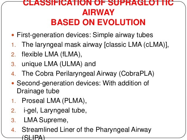 Supra glottic airway children