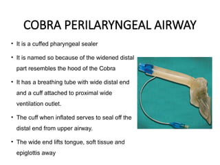 Supraglottic airway device Larygeal mask airway.pptx