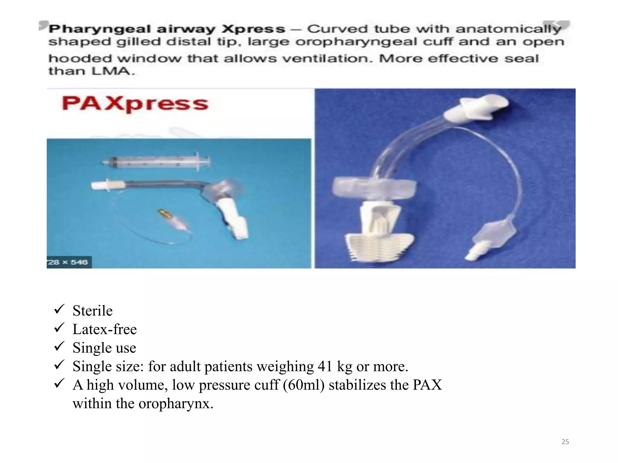 Supraglottic airway devices | PPTX