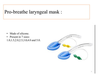 Supraglottic airway devices | PPTX | Ear, Nose and Throat Conditions ...