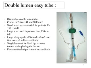 Supraglottic airway devices | PPTX