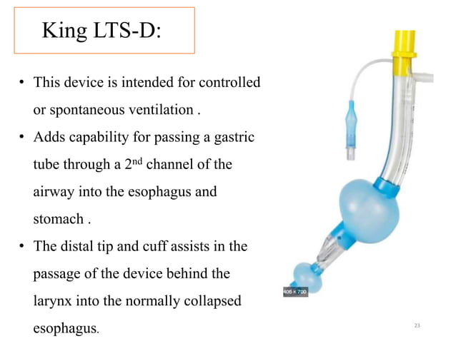 Supraglottic airway devices | PPTX | Ear, Nose and Throat Conditions ...