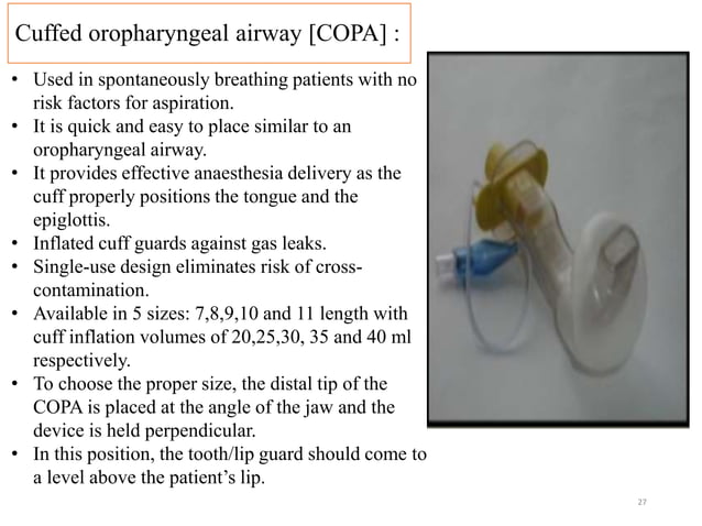 Supraglottic airway devices | PPTX | Ear, Nose and Throat Conditions ...