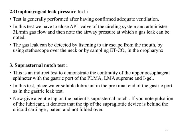 Supraglottic airway devices | PPTX | Ear, Nose and Throat Conditions ...