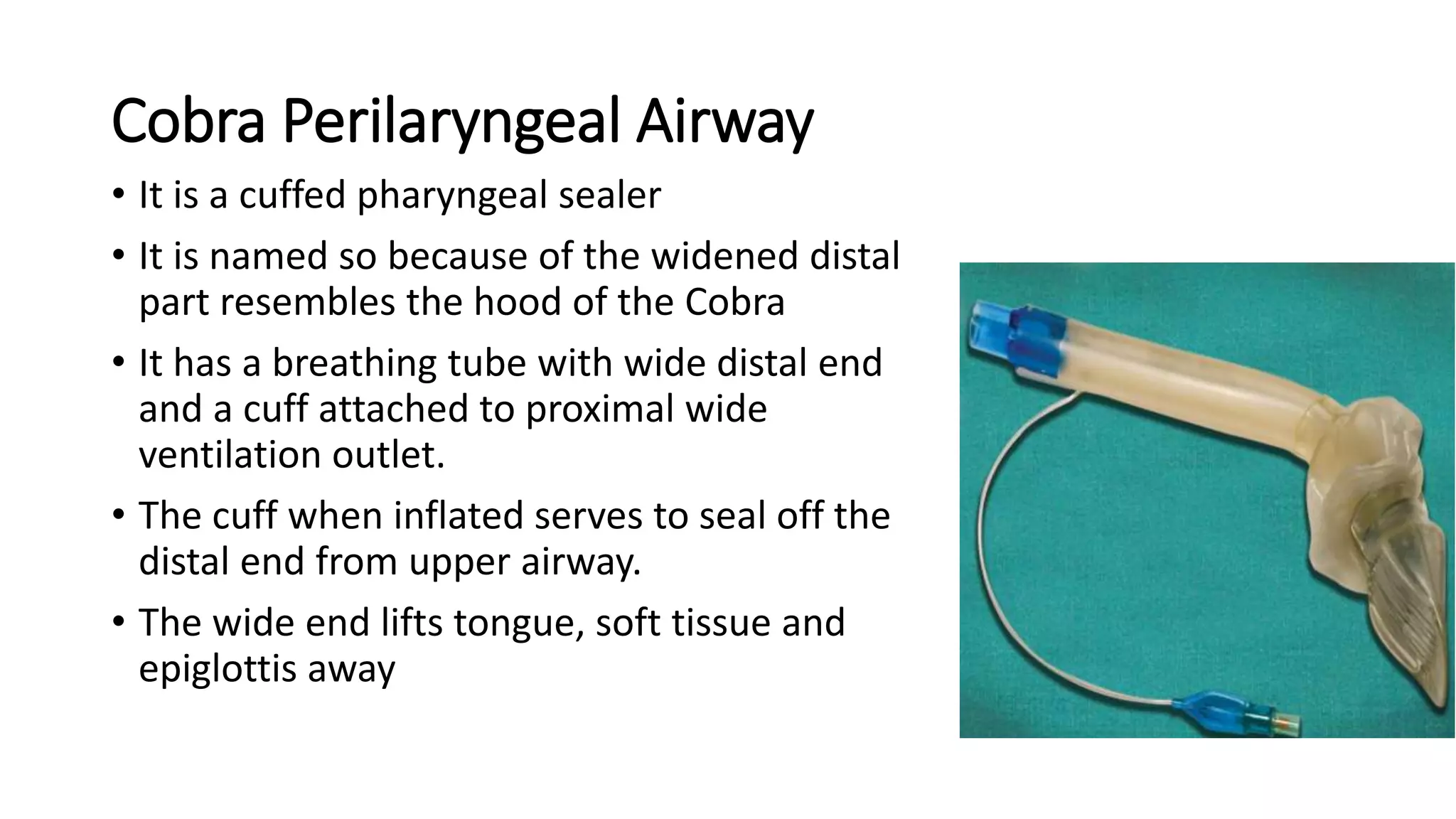 Supraglottic airway devices | PPTX