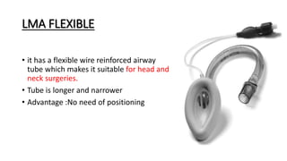 Supraglottic airway devices | PPTX