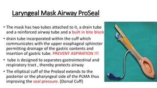 Supraglottic airway devices | PPTX