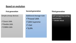 Supraglottic airway devices | PPTX