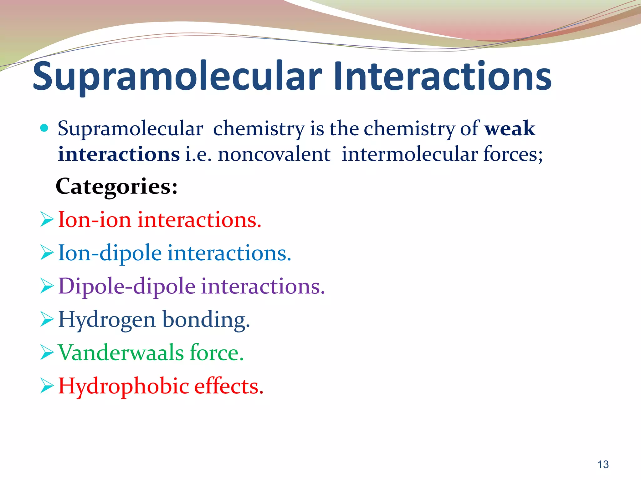 Supramolecular chemistry | PPT