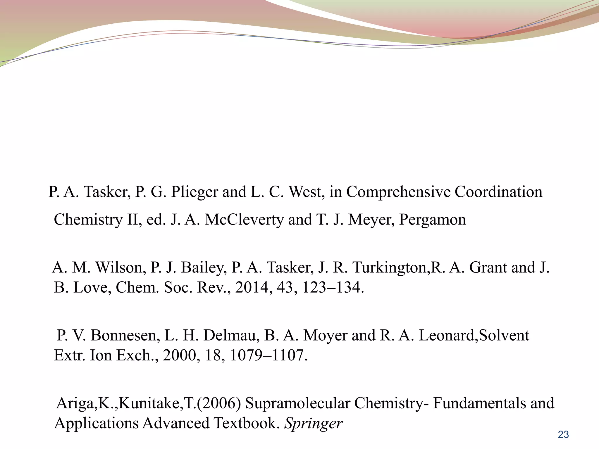 Supramolecular chemistry | PPT