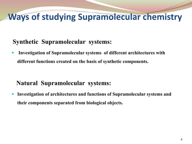 Supramolecular chemistry | PPT | Chemistry | Science