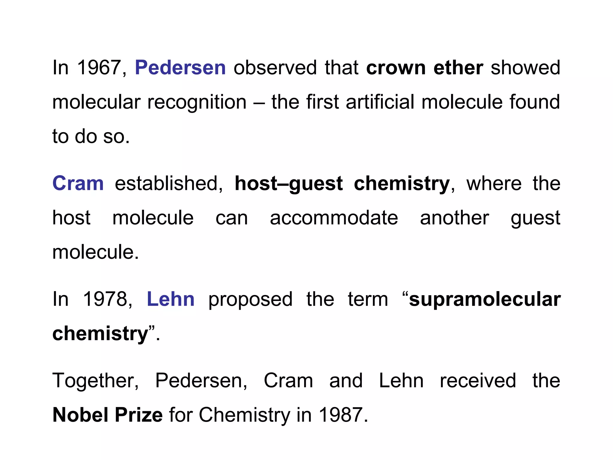 Supramolecular chemistry | PPT