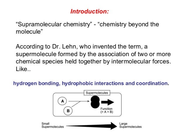 Supramolecular chemistry