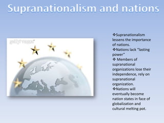 Supranationalism powerpoint | PPTX