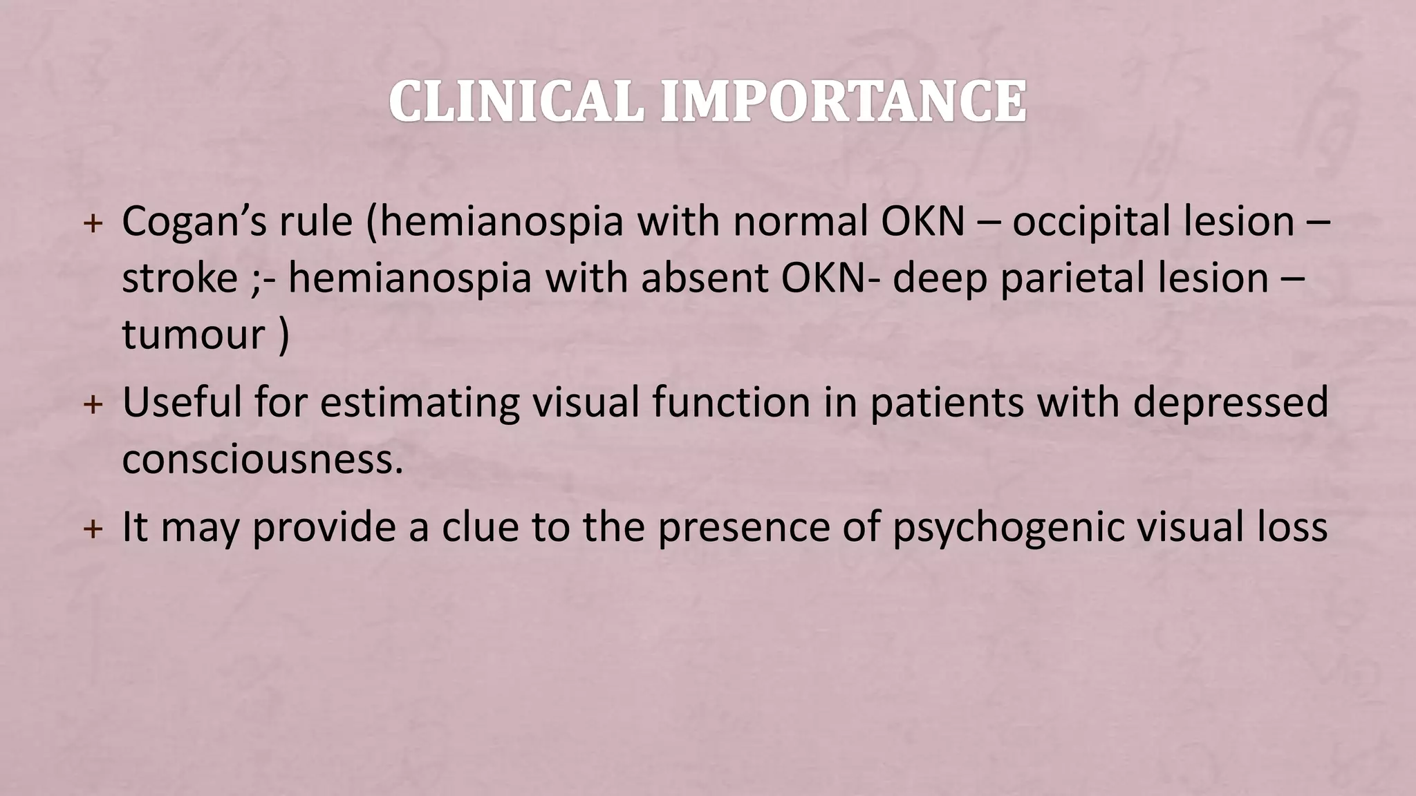 Supranuclear control of eye movements | PPTX
