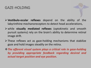 Supranuclearcontrolofgaze 180318184028 | PDF