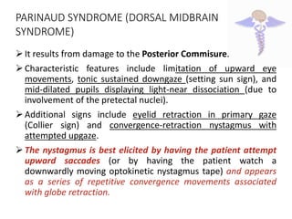 Supranuclear control of gaze | PPTX