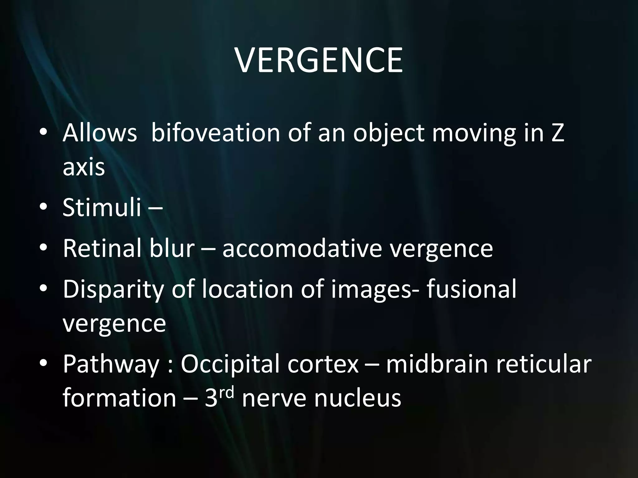 Supranuclear disorders of ocular motility | PPTX