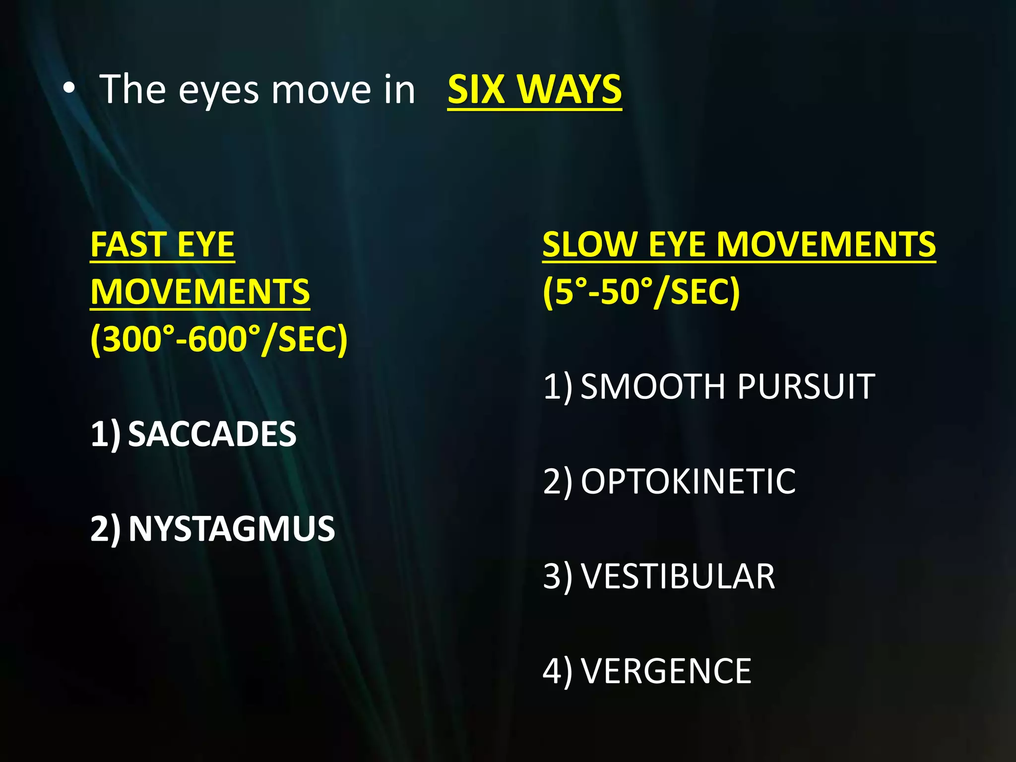 Supranuclear disorders of ocular motility | PPTX