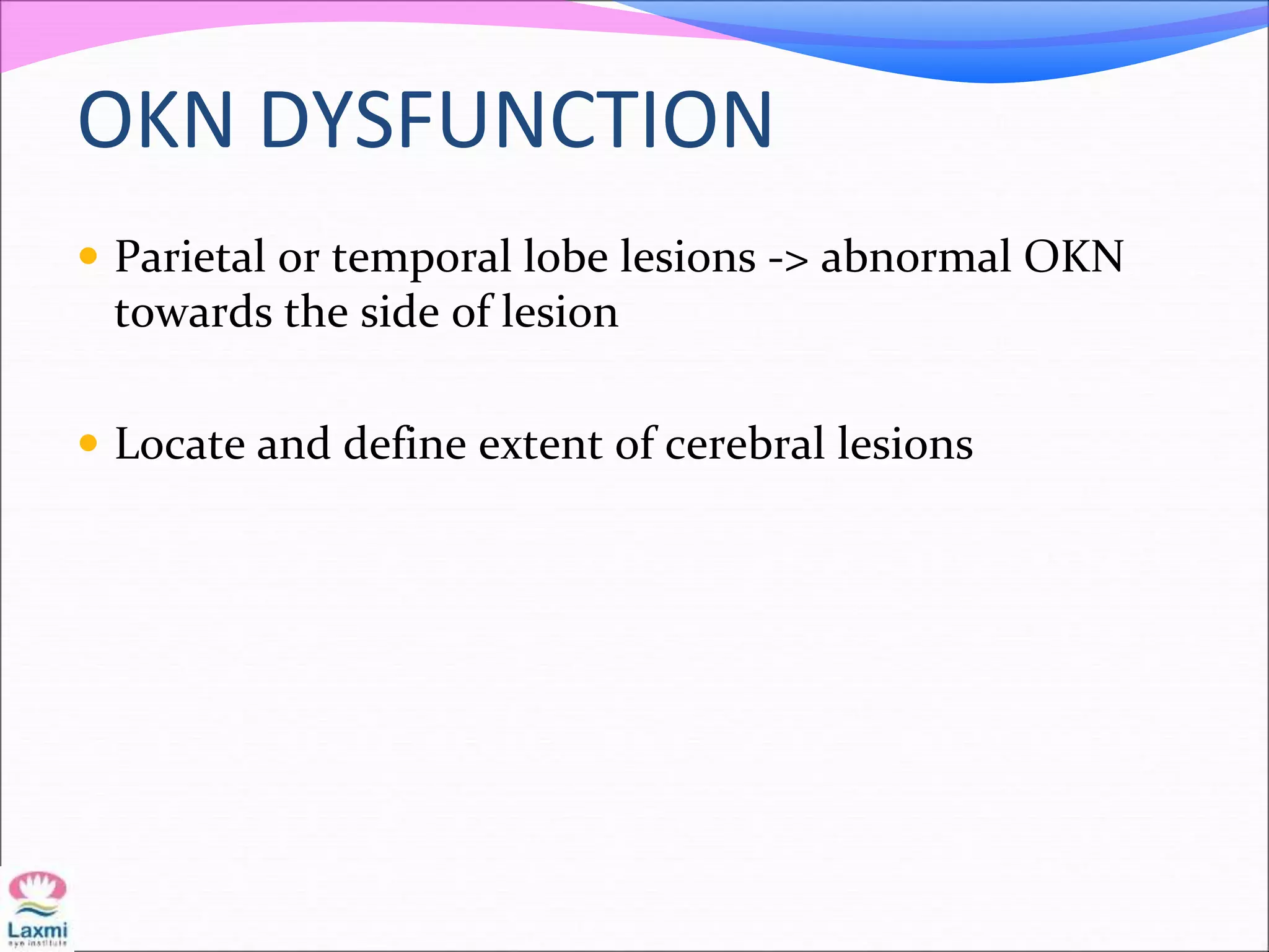 Supranuclear pathways and lesions | PPTX