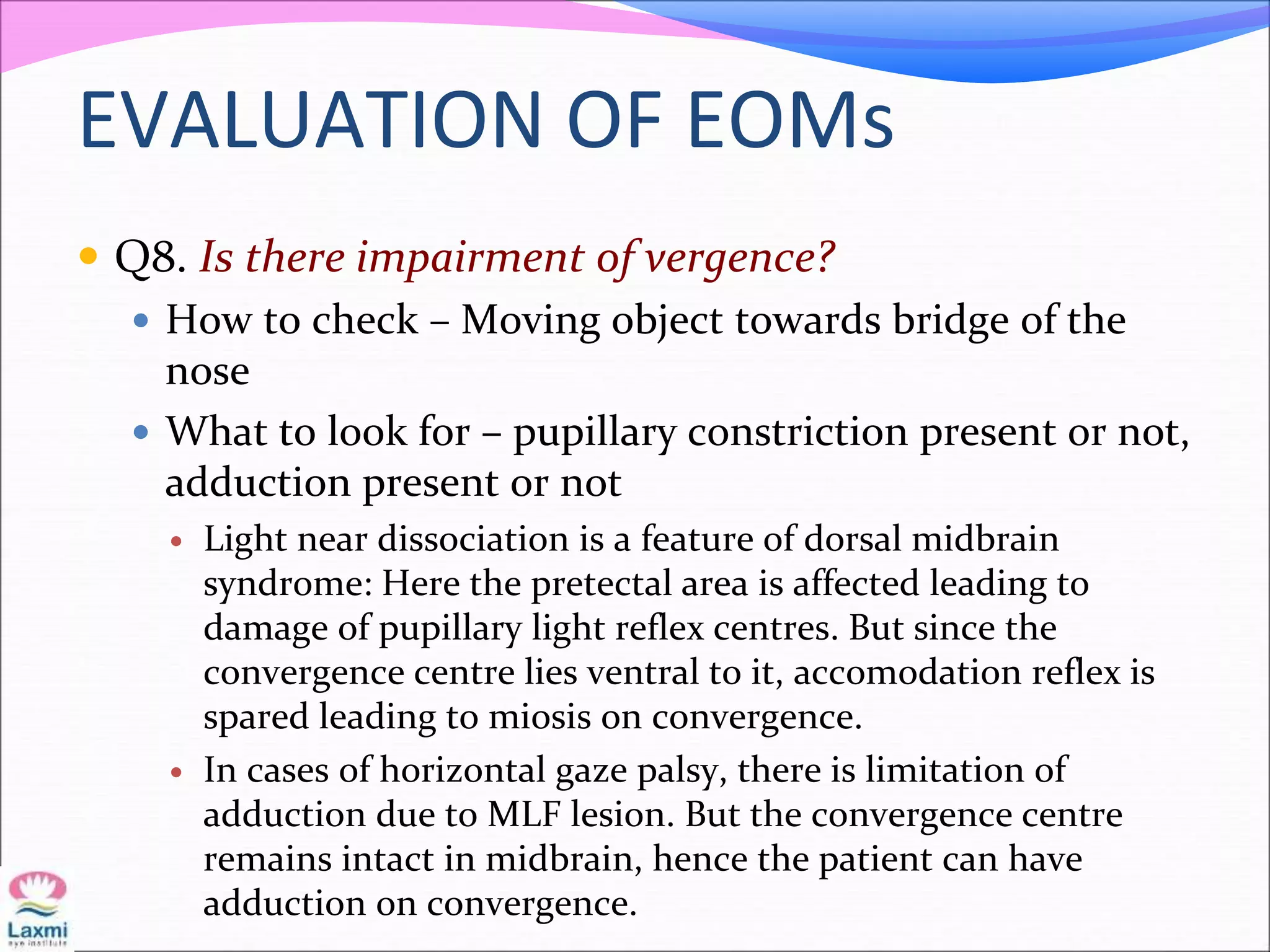 Supranuclear pathways and lesions | PPTX
