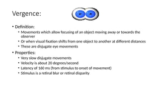 Supranuclear control of eye movements in ophthalmology | PPTX