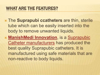 Suprapubic catheters | PPTX