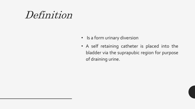 Supra pubic cystostomy | PPTX