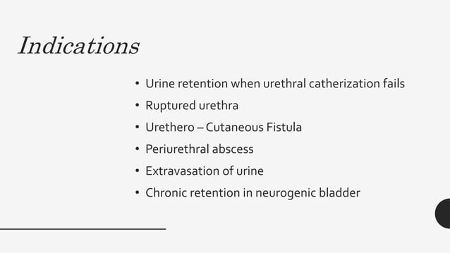 Supra pubic cystostomy | PPTX