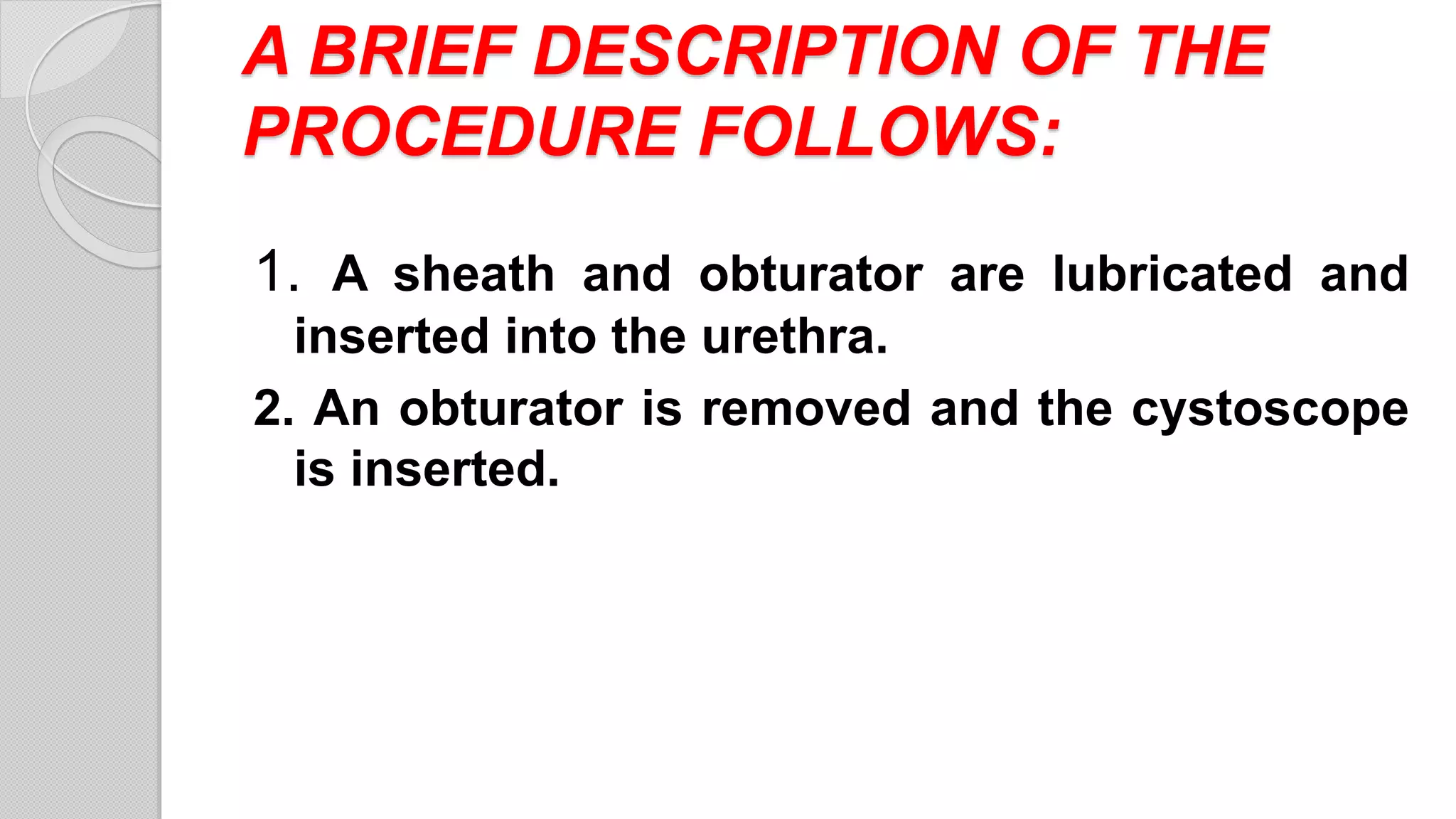 Supra pubic cystostomy | PPTX