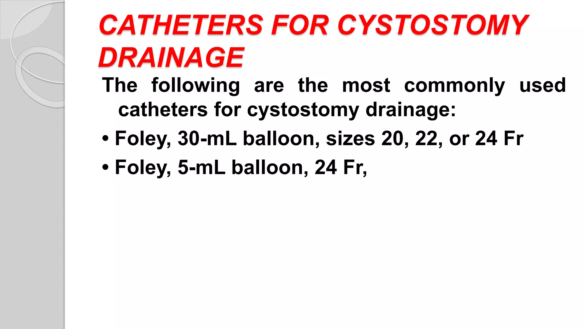 Supra pubic cystostomy | PPTX