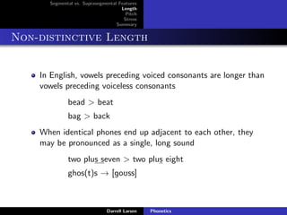 Suprasegmantal features | PDF | Musicals | Genres