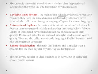 Suprasegmental aspects of speech | PPT