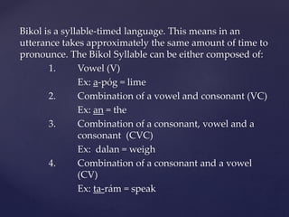 Suprasegmental (bikolano) | PPTX