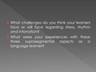 Suprasegmentals | PPSX