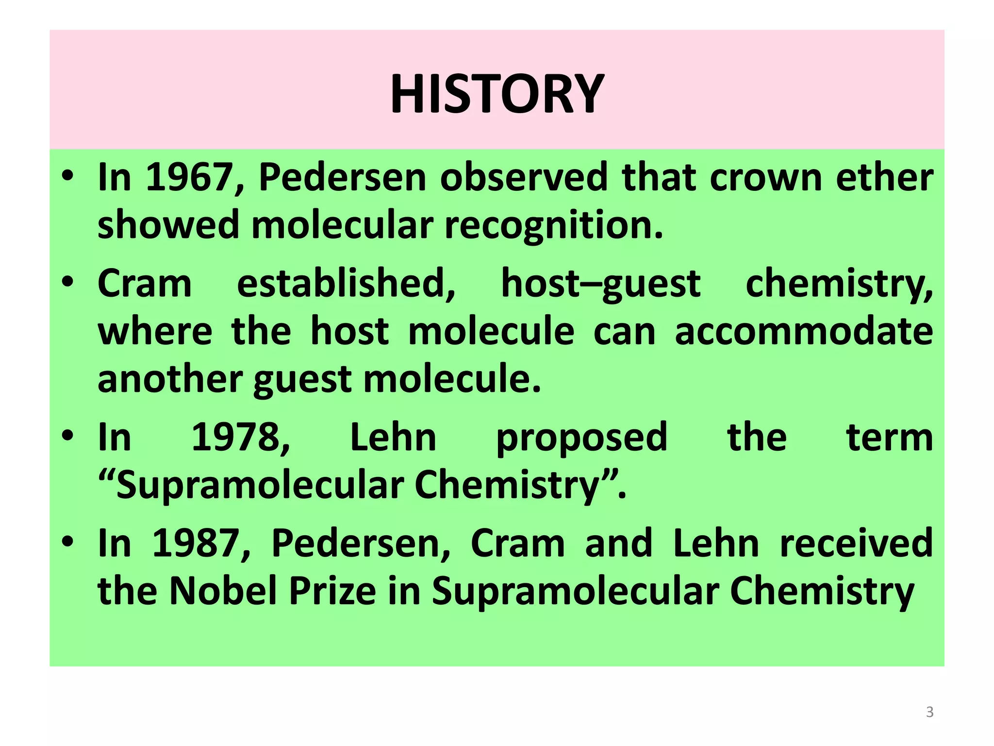 SUPRAMOLECULAR CHEMISTRY | PPTX