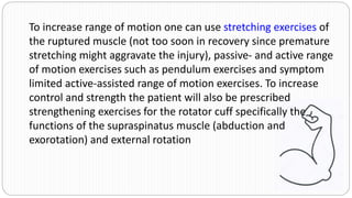 Supraspinatus tear - medial information | PPTX