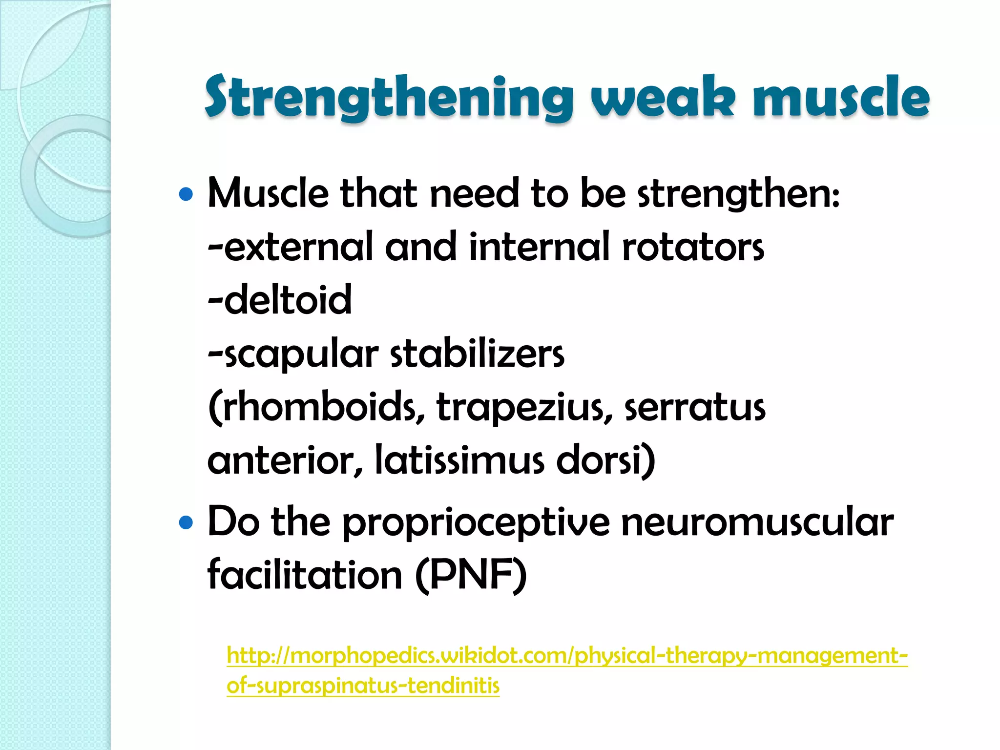 Supraspinatus tendinitis 30may2013 | PPTX