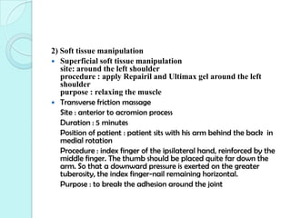 Supraspinatus tendinitis 30may2013 | PPTX