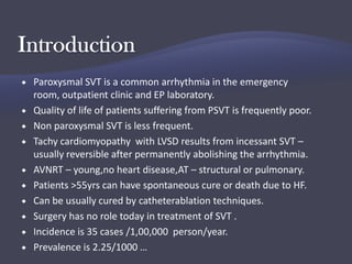 Supraventricular tachycardias | PPTX