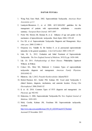 Supraventrikuler takikardi | DOCX