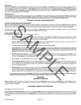 Endurance Supreme Coverage Plan | PDF