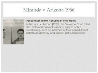 Supreme court Landmark Cases | PPTX