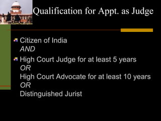 Supreme Court of India ppt for students | PDF