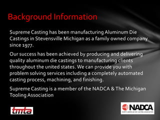 Supreme Casting Inc Chc (2) | PPT | Free Download