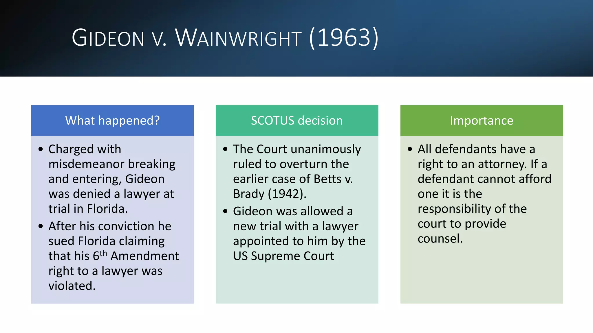 Supreme Court Cases - For Florida US History | PPT
