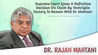 Supreme Court Gives A Definitive Decision on Claim by Ventriglia ...