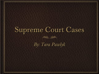Supreme court project | PPT
