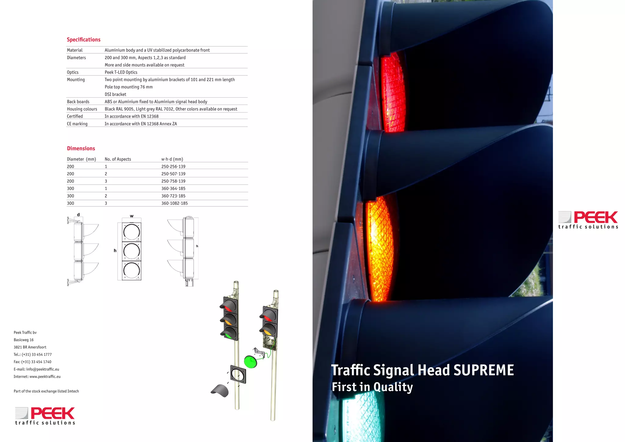 Traffic Signal Head Supreme | PDF