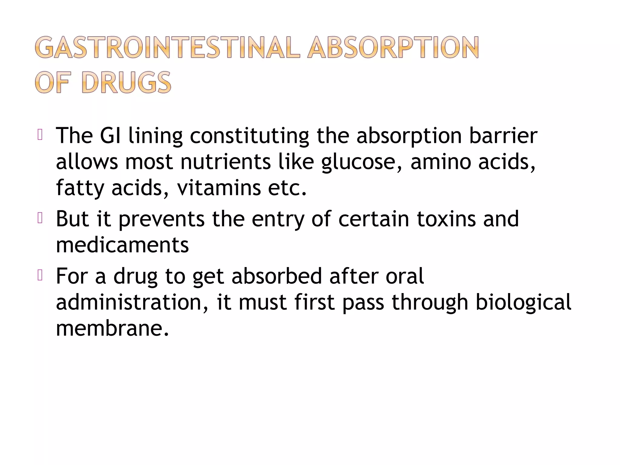 Drug absorption mechanisms Supriya | PPT | Pharmaceutical Drugs ...